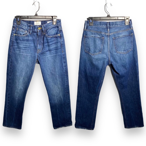 Frame Denim | Jeans | Frame Le Piper High Rise Straight Leg Jeans Blue ...